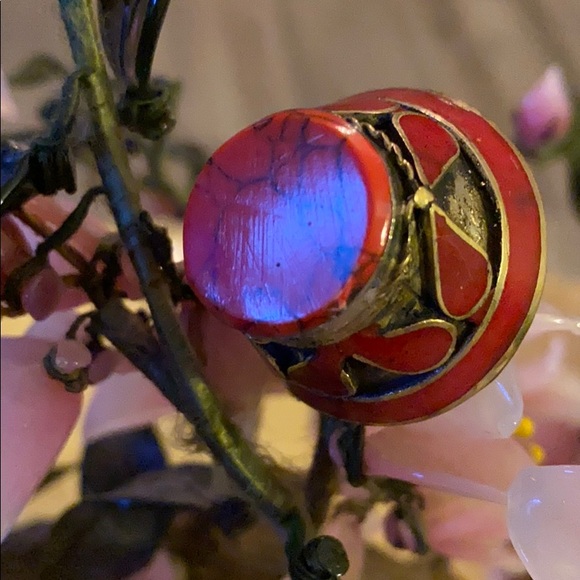 Vintage | Jewelry | Vintage Red Turquoise Ring | Poshmark